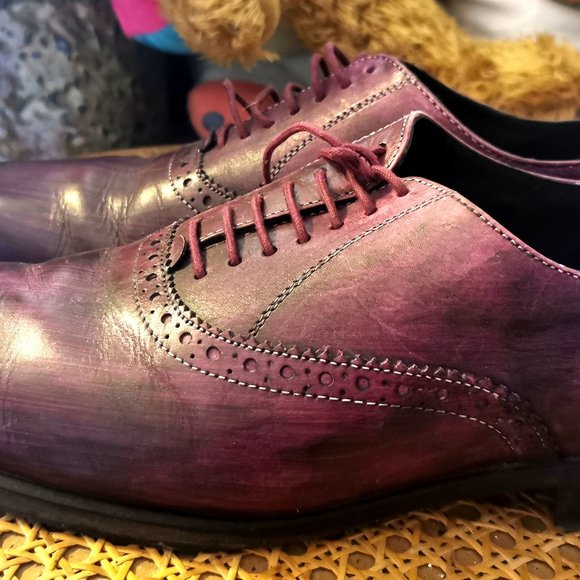 Steven Land | Shoes | Steven Land Mens Burgundy Lace Up Genuine Leather ...